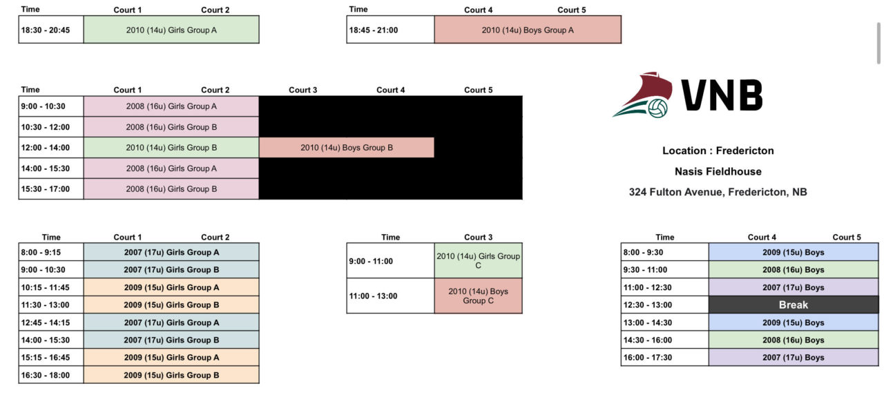 Team NB Elite | Volleyball New Brunswick